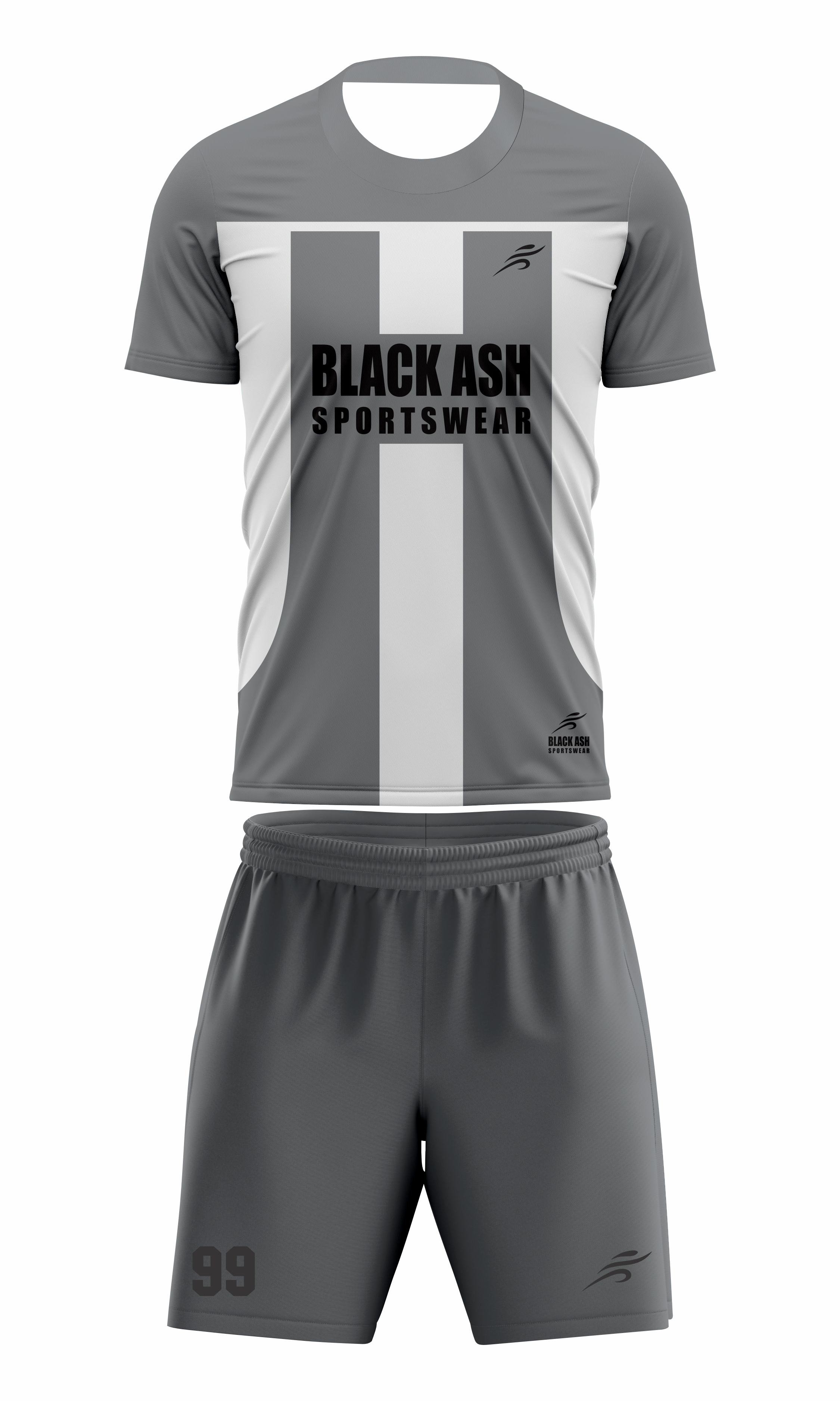SOC-8023 Custom Soccer Uniforms and Team Soccer Jersey – Black Ash ...